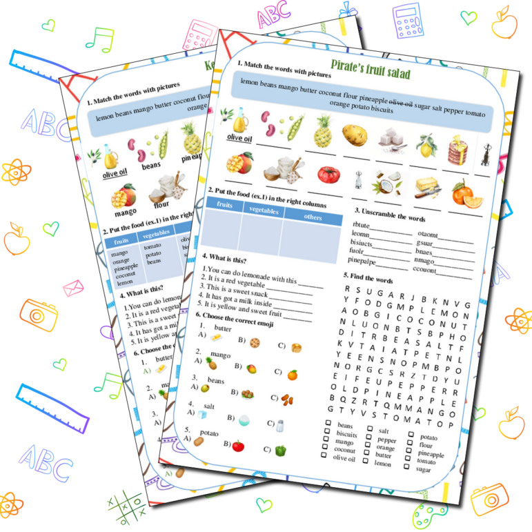 Презентация Spotlight 4 Module 3 5A. Pirate’s fruit salad