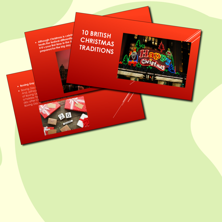 Презентация "10 Christmas British Traditions"