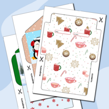 Шаблоны новогодних конвертов.