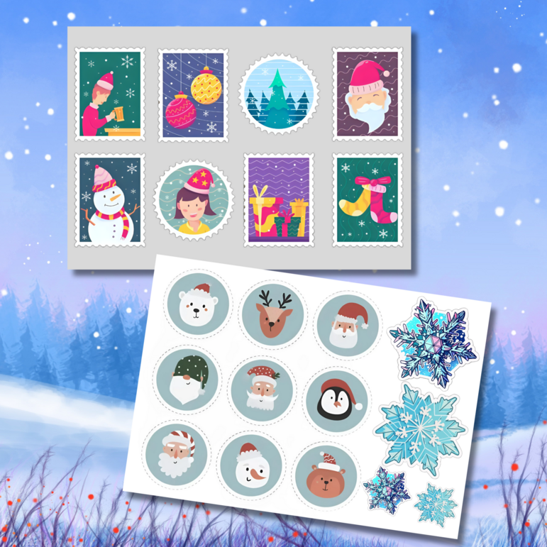 «Новогодние наклейки»