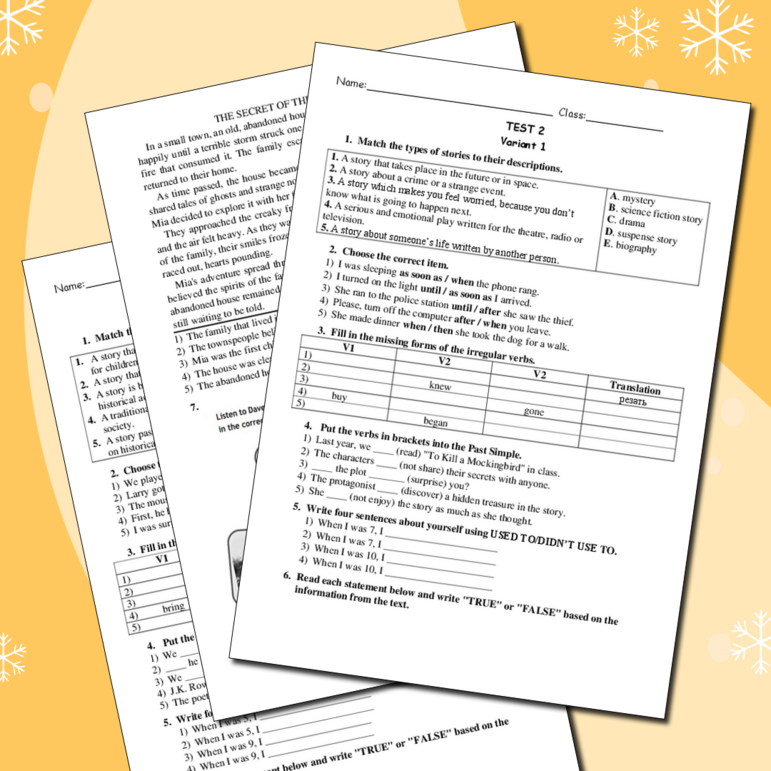 Контрольная работа Spotlight 7 module 2