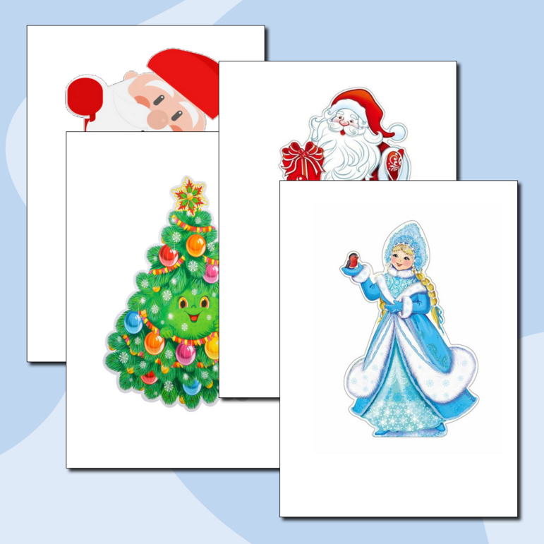 Новогоднее оформление на окна