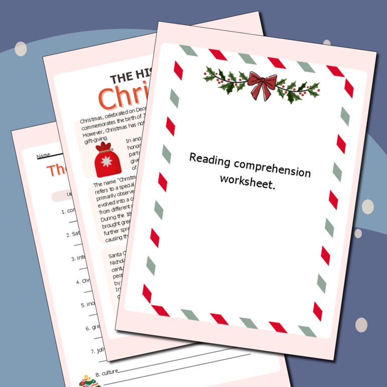 The history of Christmas. Reading comprehension worksheet. История ...