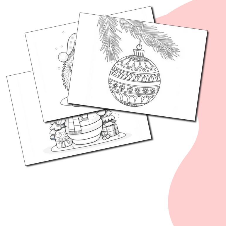 Новогодние раскраски