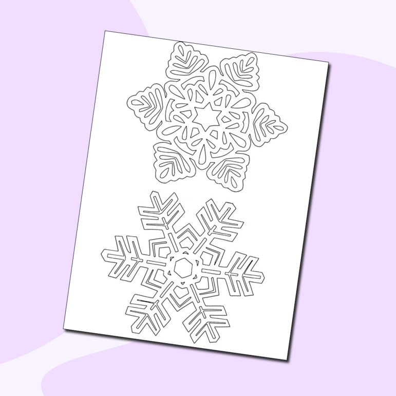 Вытынанки на Новый год "Снежинки"