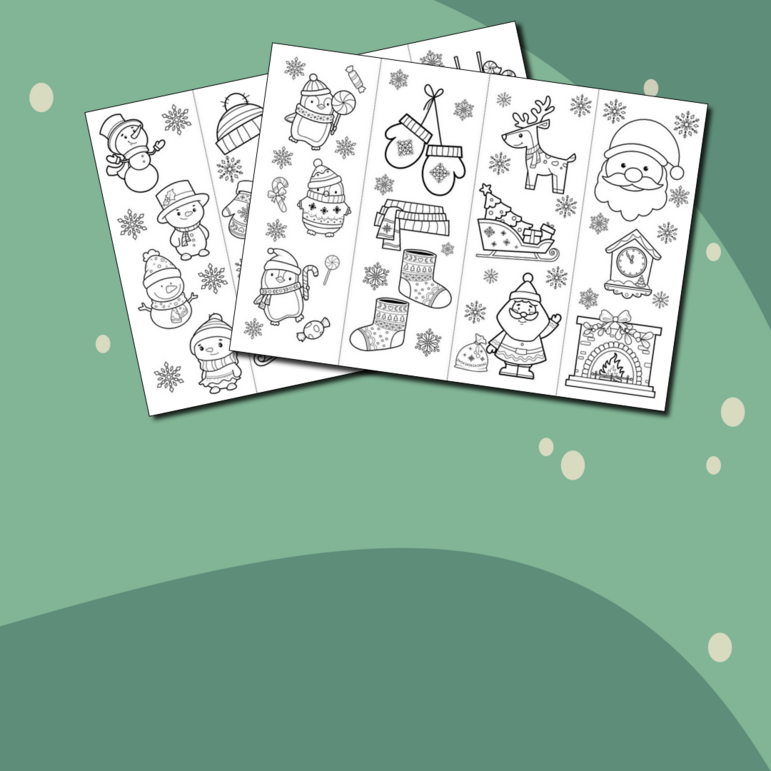 Закладки зимние новогодние.