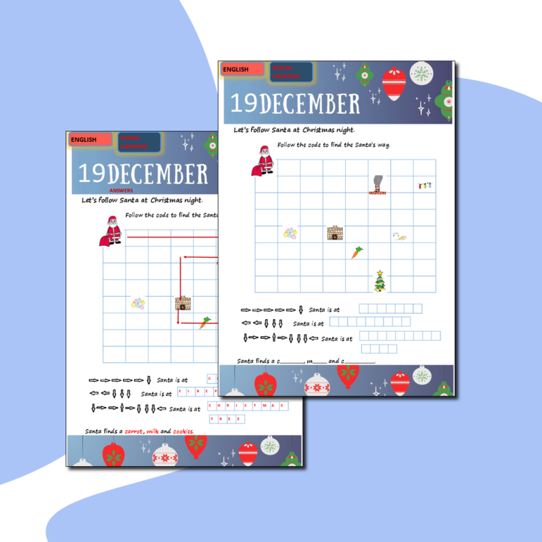 Advent Calendar Winter Christmas Activity _19th of December