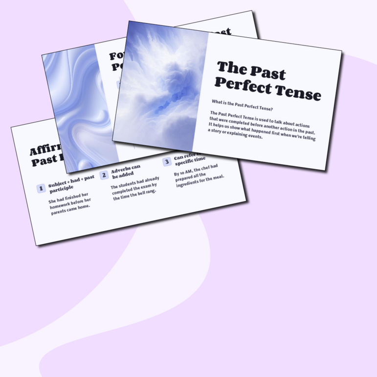 Past Perfect Tense. Презентация.