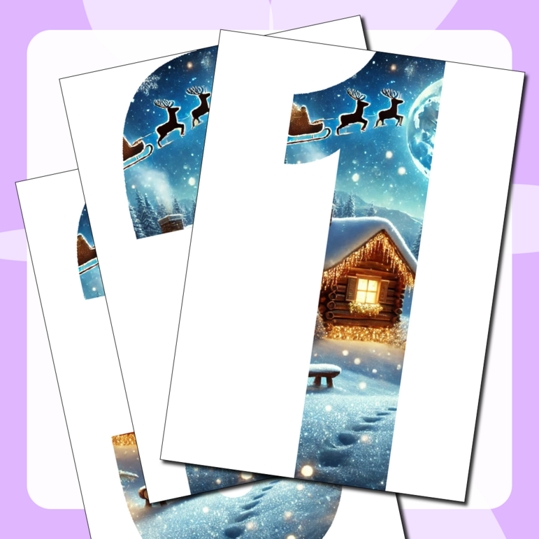 НОВОГОДНИЕ ЦИФРЫ ДЛЯ ОФОРМЛЕНИЯ