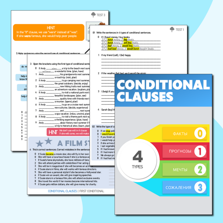 Тест по английскому по теме Conditional Clauses Условные предложения