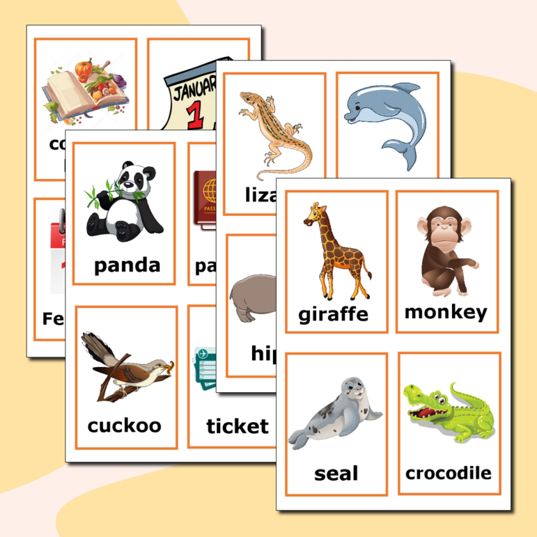 Карточки к учебнику "Spotlight 4" - Module 4. At the zoo! (Flashcards)