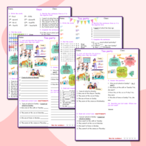 Рабочий лист Spotlight 4 Module 5 Unit 9a Tea party