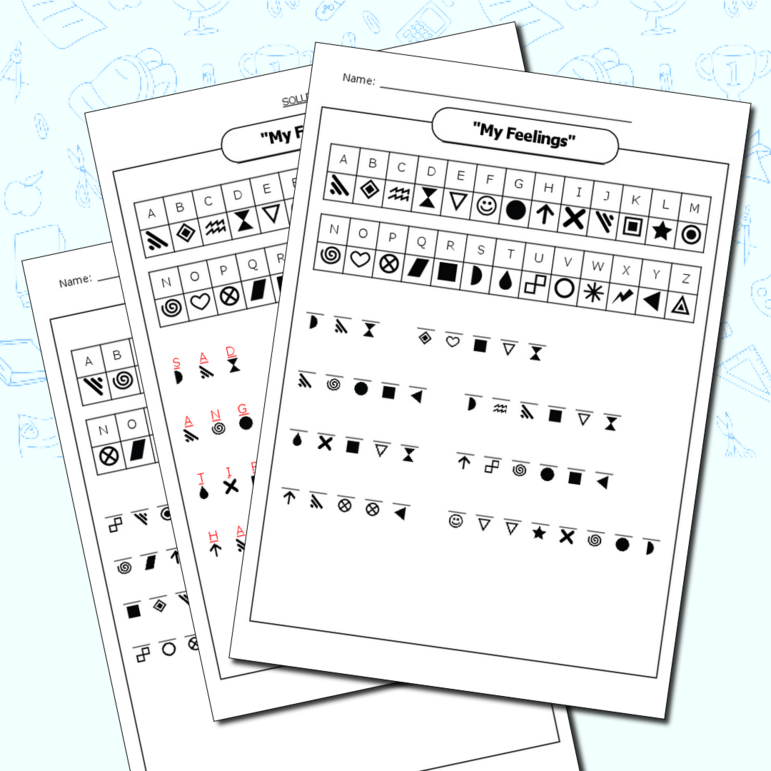 Рабочий лист по Английскому языку "Криптограмма, тема: «My Feelings»" Module 5 Unit 10A УМК ...