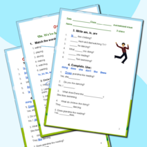 Рабочий лист. Module 13a. We're having a great time. Spotlight 3. Грамматика Present Continuous ...