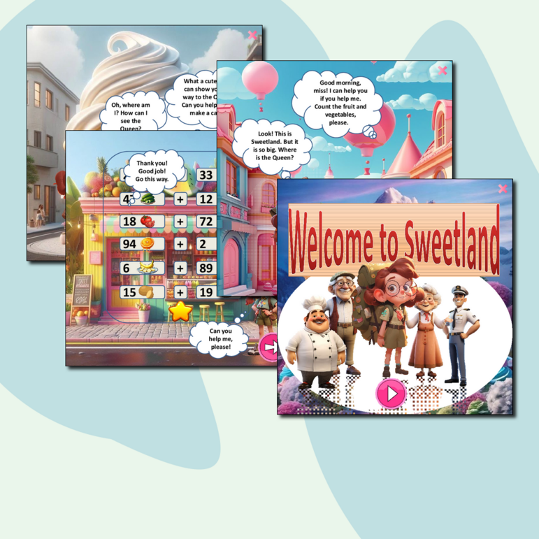 Игра-квест "Welcome to Sweetland" (по теме еда, Rainbow English, Spotlight)