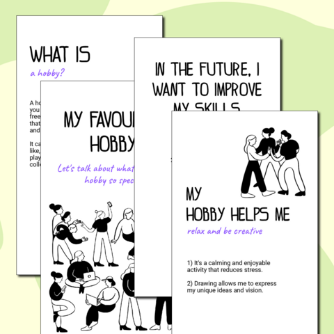 4-grade Lesson plan hobby