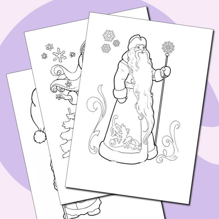 Новогодние трафареты (оформление, раскраски)