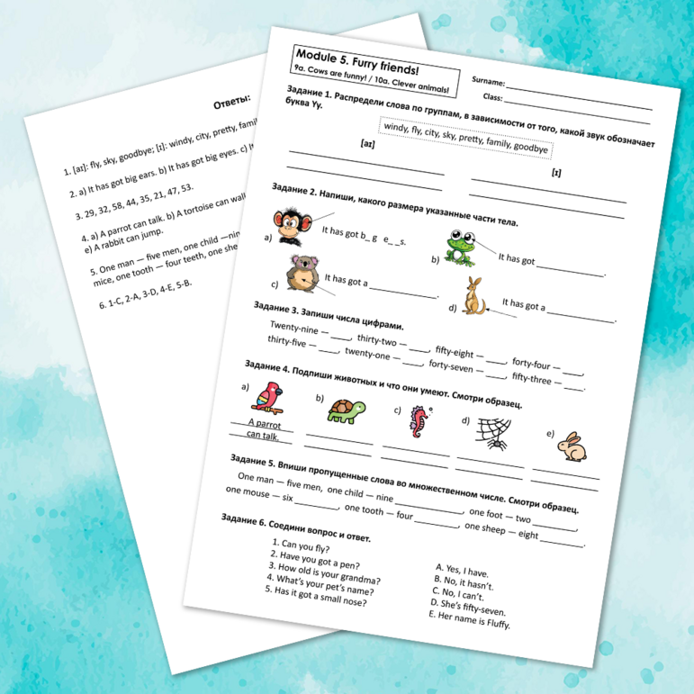 Презентация Spotlight-3. Module 5. 10a. Clever animals!