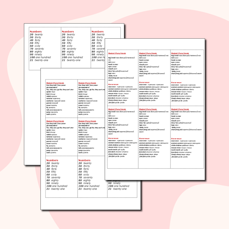 Карточки к учебнику "Spotlight 3" - Module 5. Furry friends! (Flashcards)