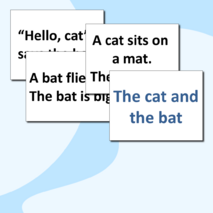 Дидактический материал "The Cat and the Bat: A Fun Phonics Story"