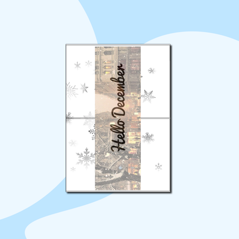 Открытка «Hello December»