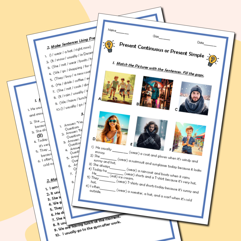 Рабочий лист "Present Simple" для Spotlight 5