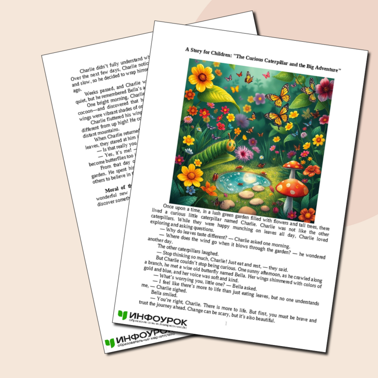 A Story for Children. The Curious Caterpillar and the Big Adventure