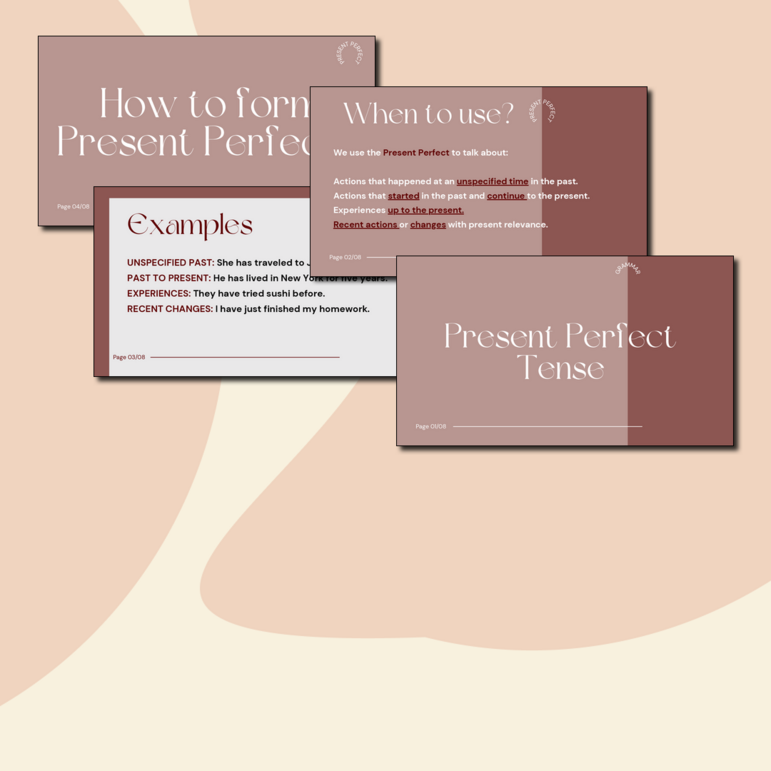 Present Perfect Tense