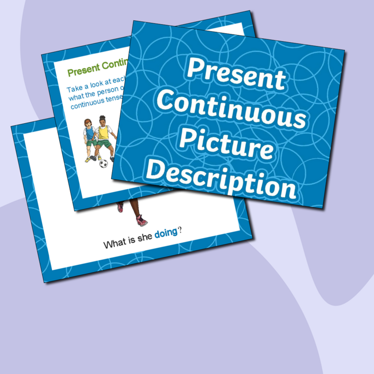 Презентация по теме "Present Continuous. Picture description"