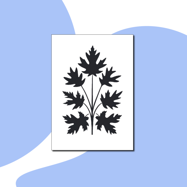 Трафарет "Листок"