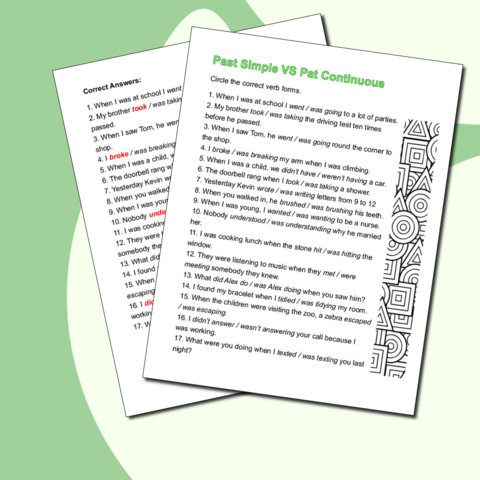 Spotlight 6 mod. 4 Past Simple vs Past Continuous