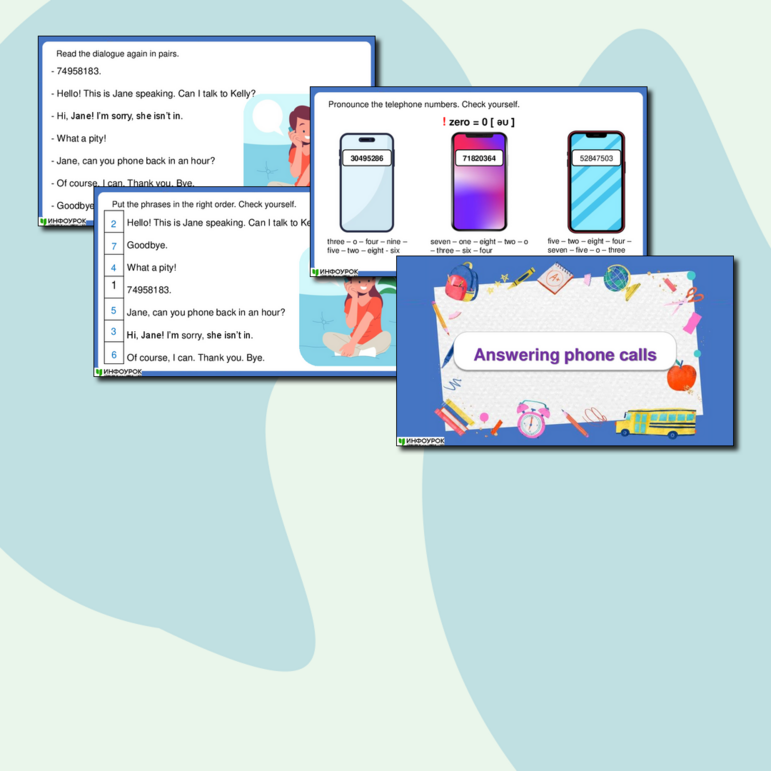 Презентация Enjoy English 4 Lesson 38 «Answering phone calls ...