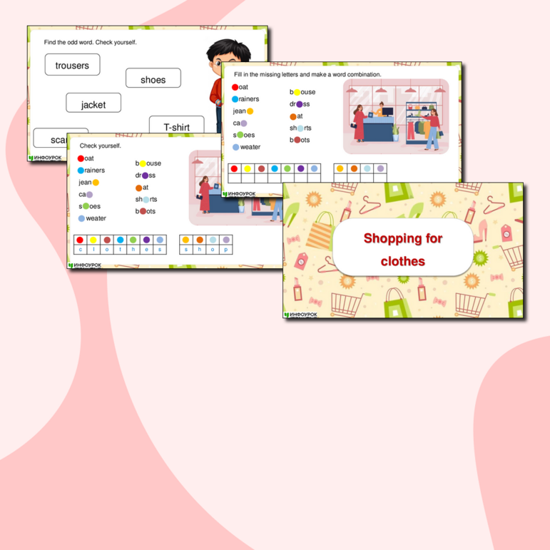 Презентация Enjoy English 4 Lesson 44 «Shopping for clothes» / «В ...