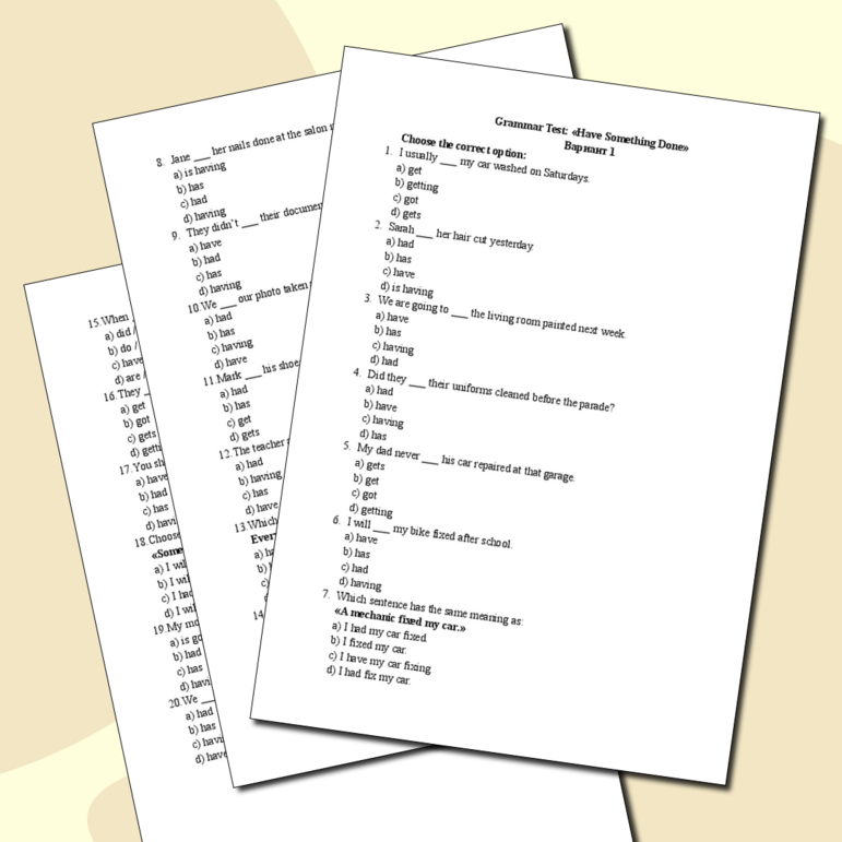 Карточки по английскому языку «Must have done / might have done / can't ...