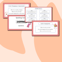 Speaking cards «Summer Holidays». Разговорные карточки с вопросами и ...