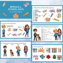 Рабочий лист Spotlight 4, module 1, lesson 1a and 1b