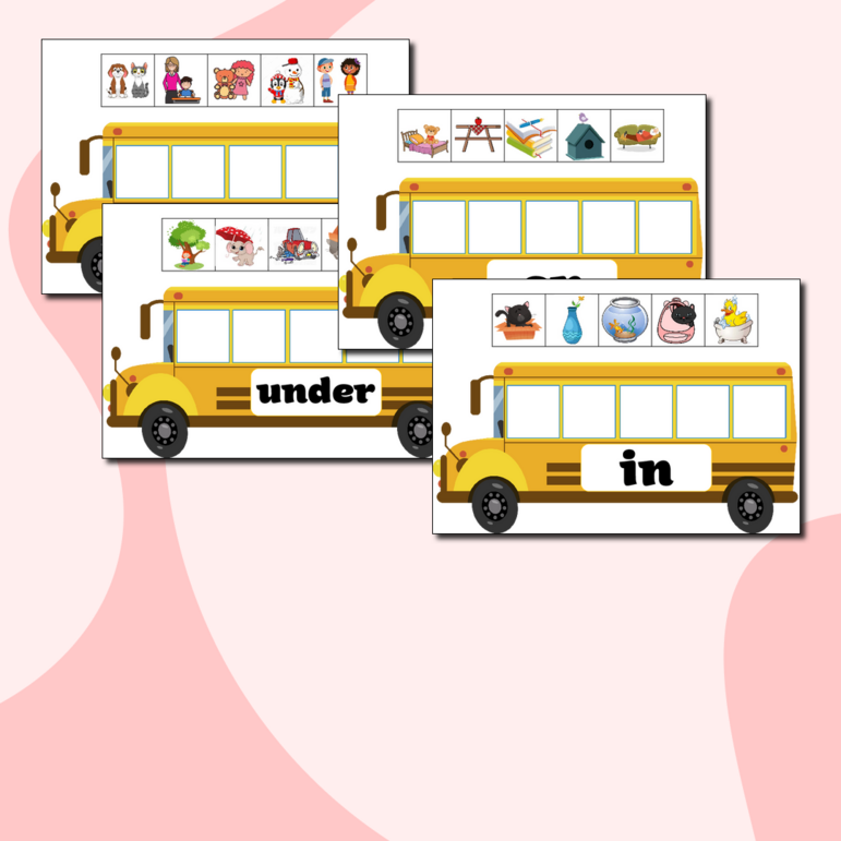 Дидактическая игра-сортировка Prepositions of place (sort)