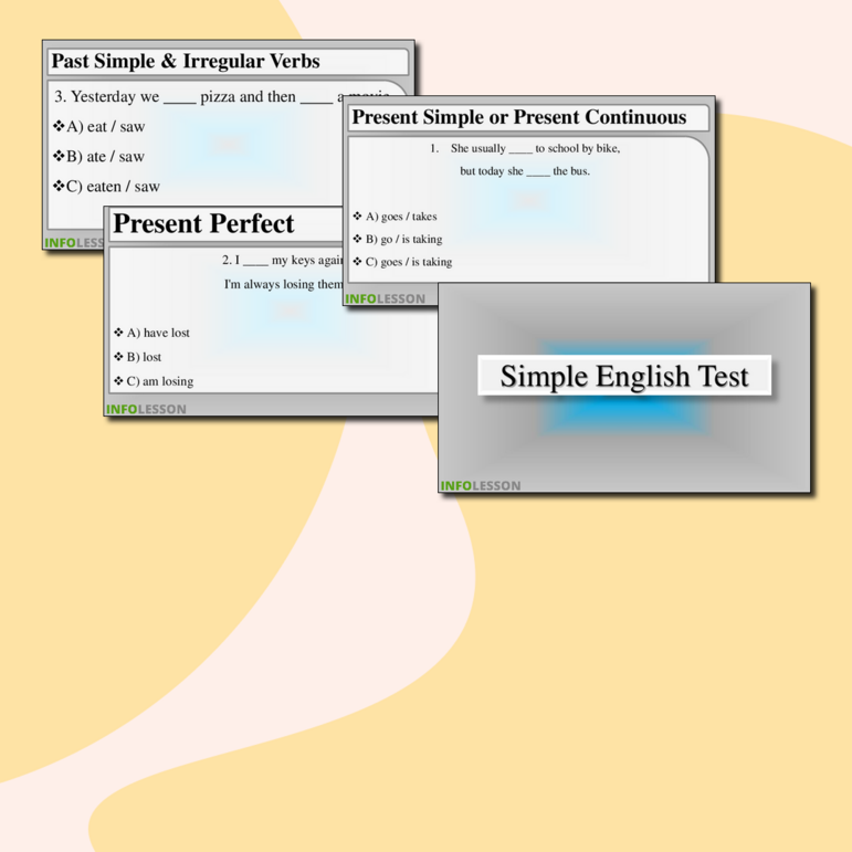 Простой тест по английскому языку «English Simple Test»