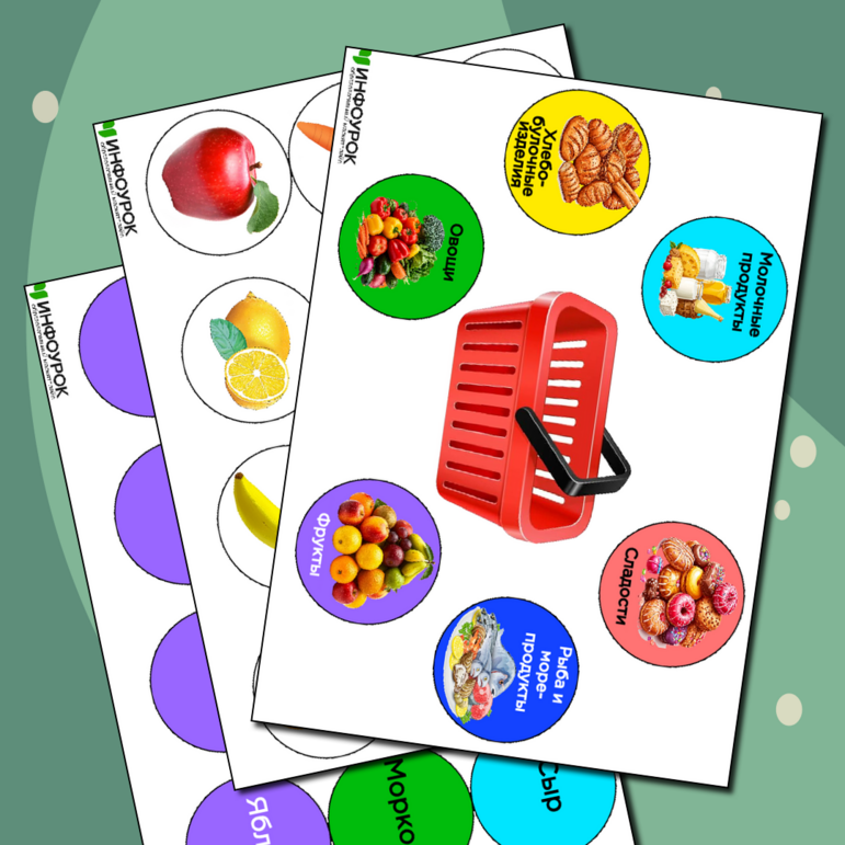 Дидактическая игра "Волшебная Корзина Покупок"