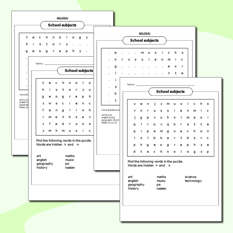 Презентация Spotlight 3. Module 1. 2a, 2b. School subjects