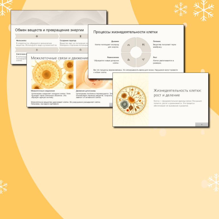 Презентация на тему § 4 Жизнедеятельность клетки ее деление и рост 6 класс