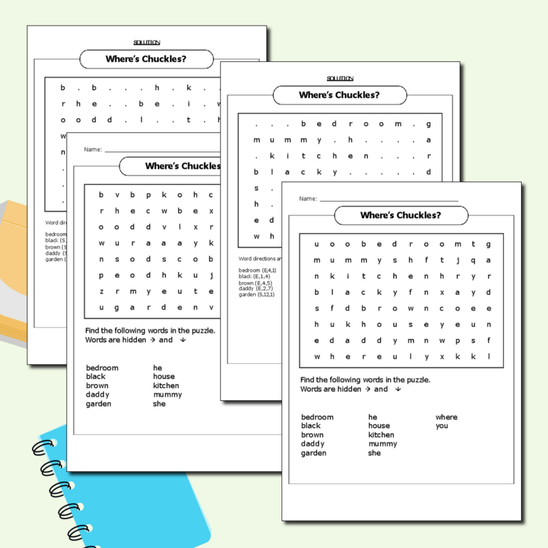 Филворды по английскому языку на тему «Where’s Chuckles?» Модуль 1 УМК Spotlight 2
