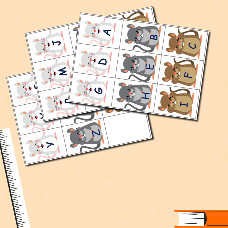 Дидактическая игра Mice and cheese "ABC match"