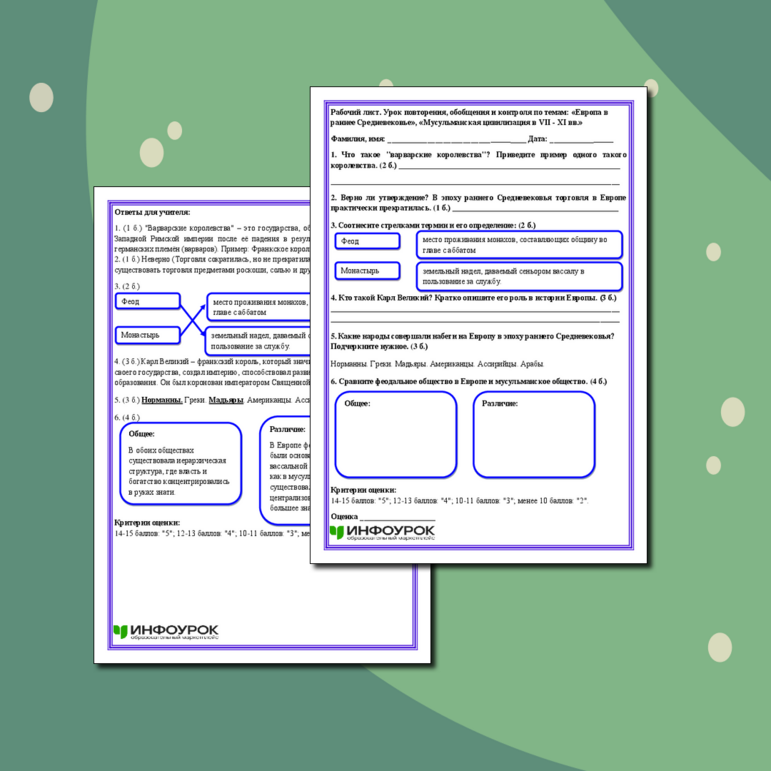 План-конспект урока истории в 6 классе «Урок повторения, обобщения и ...