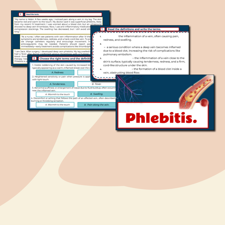 Презентация по теме «Phlebitis: symptoms and management» «Флебит ...