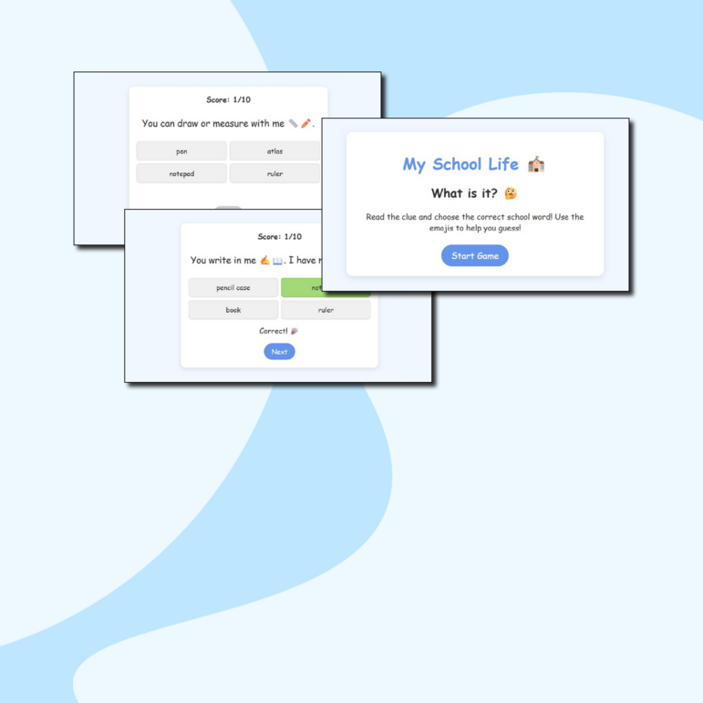 Интерактивная игра «My School Life»