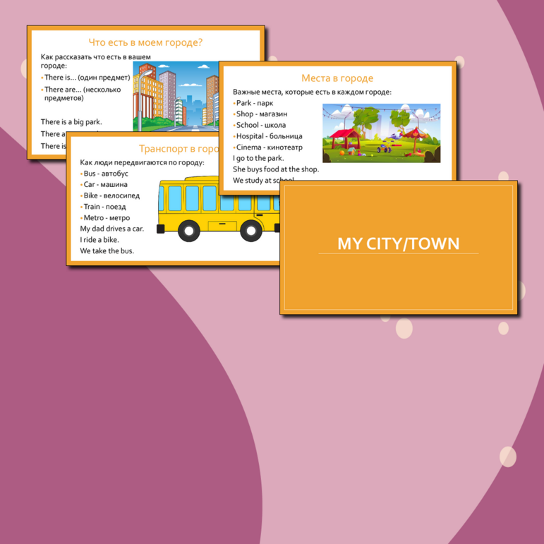 Презентация по английскому языку для 2 класса « My city/town»