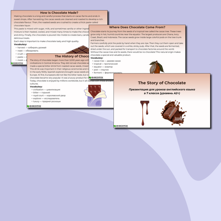 The Story of Chocolate — История шоколада (Презентация по английскому ...