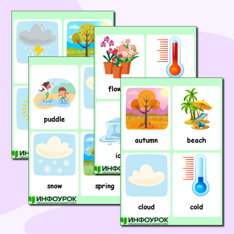 Флеш-карточки «The Magic of the Seasons»