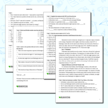 Reading & Comprehension Test «A Weather Forecast» (A2-B1)